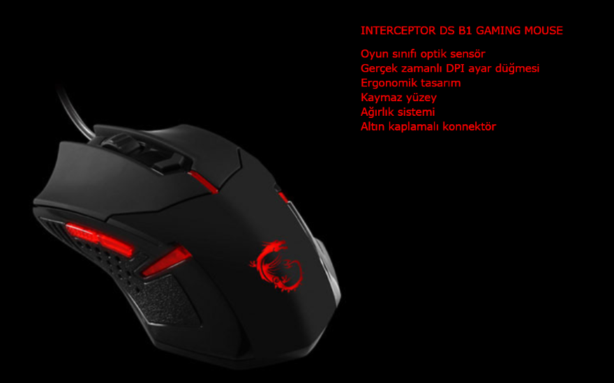 MSI INTERCEPTOR DS B1 Gaming Mouse - haveForce