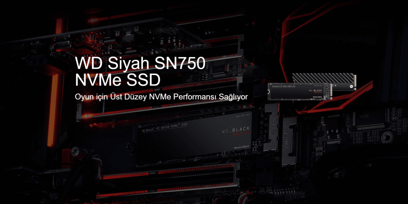 WESTERN DIGITAL WDS250G3X0C 250GB Black SN750 NVMe M2 Dahili SSD ...