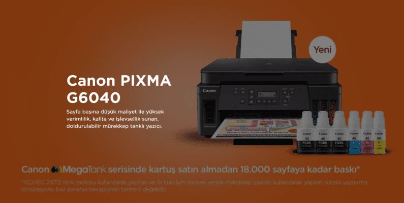 CANON PIXMA G6040 Tanklı Yazıcı - haveForce